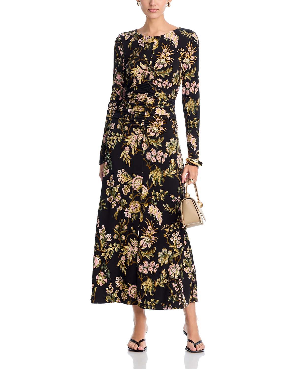 CARA CARA Maisy Ruched Midi Dress